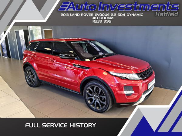 Used Land Rover Range Rover Evoque 2.2 SD4 Dynamic for sale in Gauteng ...