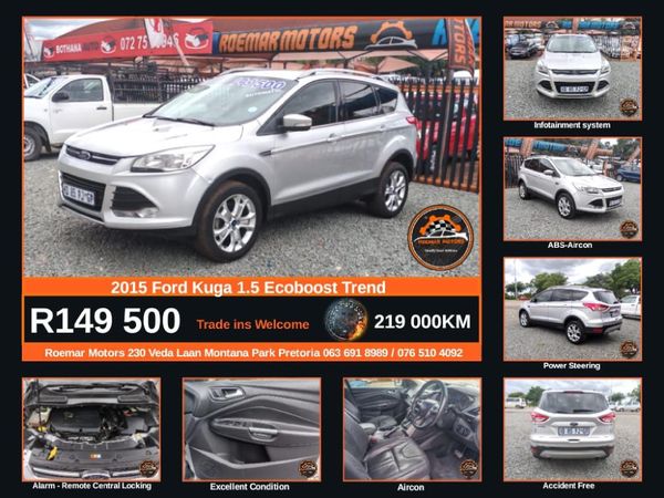 Used Ford Kuga 1.5 EcoBoost Trend Auto for sale in Gauteng - Cars.co.za (ID::10058097)