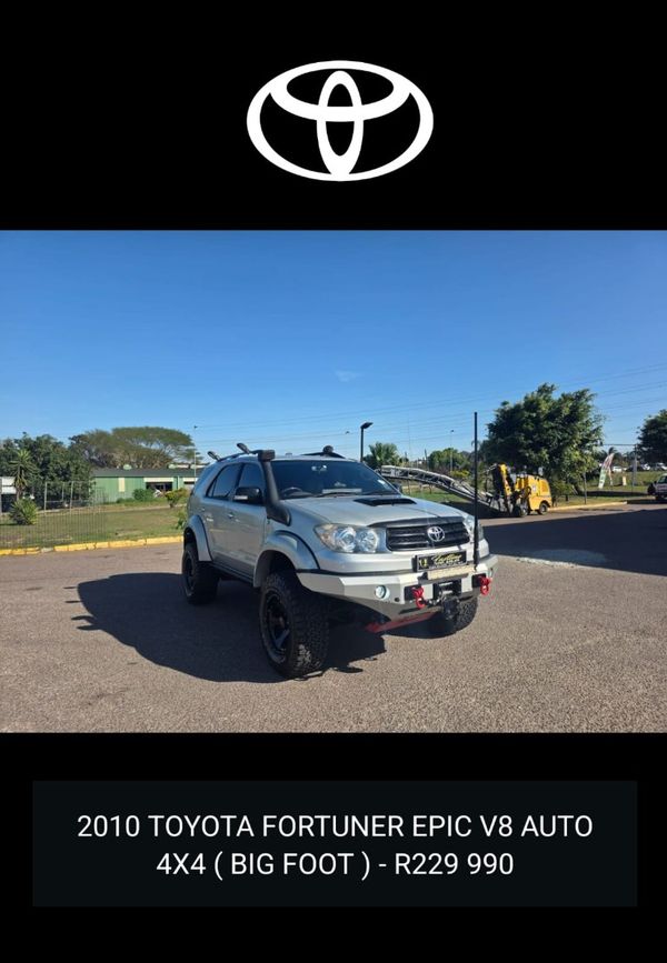 Used Toyota Fortuner 2010 TOYOTA FORTUNER EPIC V8 AUTO 4X4 ( BIG FOOT ...
