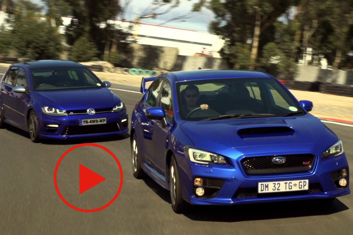 Drag Race: VW Golf 7 R vs Subaru STI (Video)