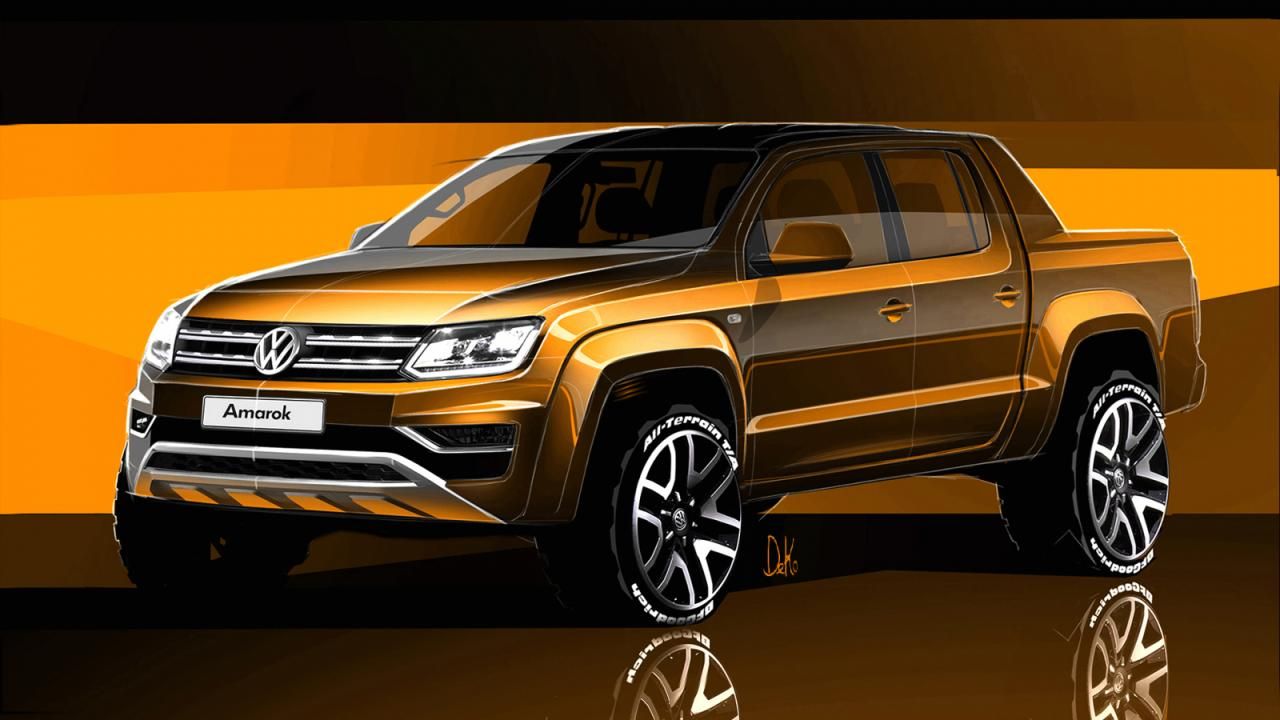 Teaser images: Volkswagen Amarok facelift