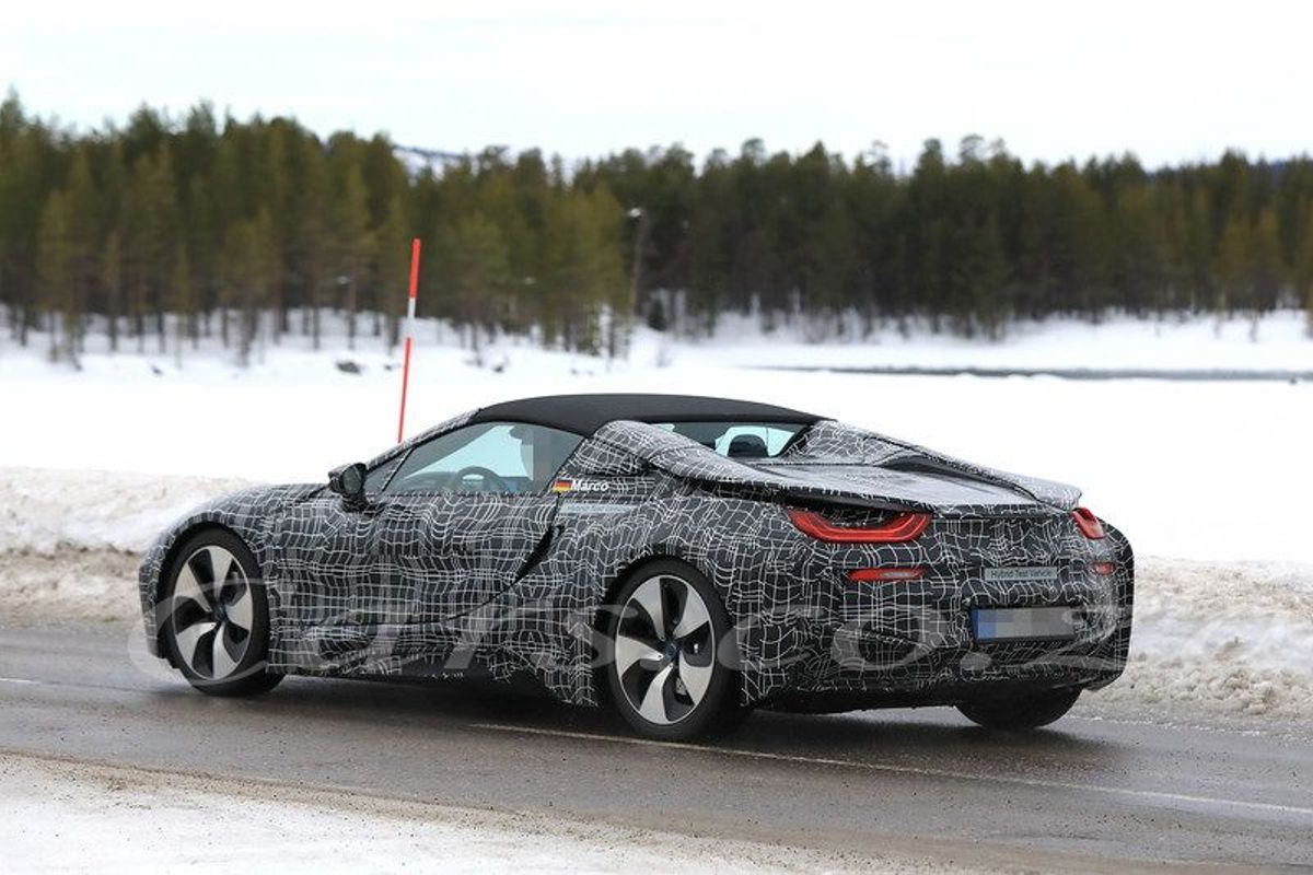 Spy Shots - BMW i8 Convertible