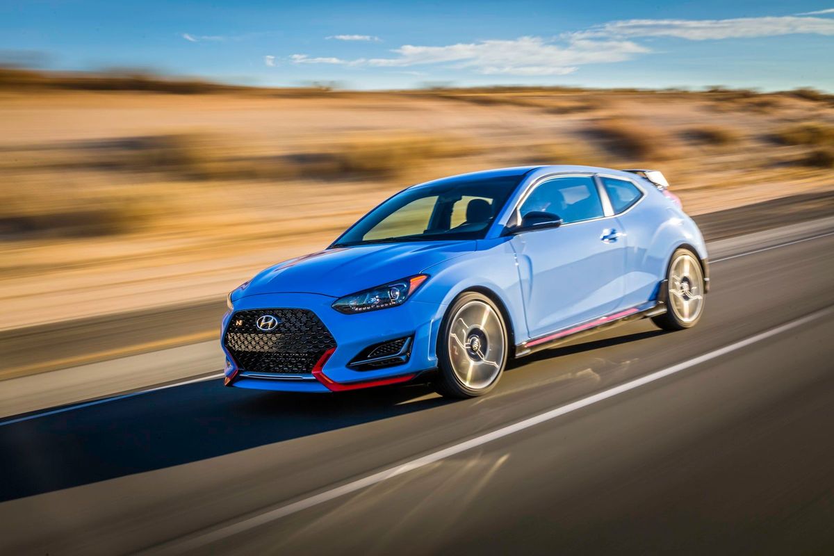 New Hyundai Veloster and Veloster N Shown