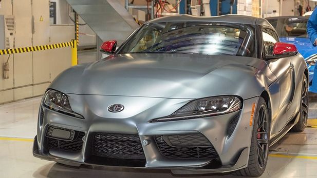 The First Toyota Supra Rolls Off The Line