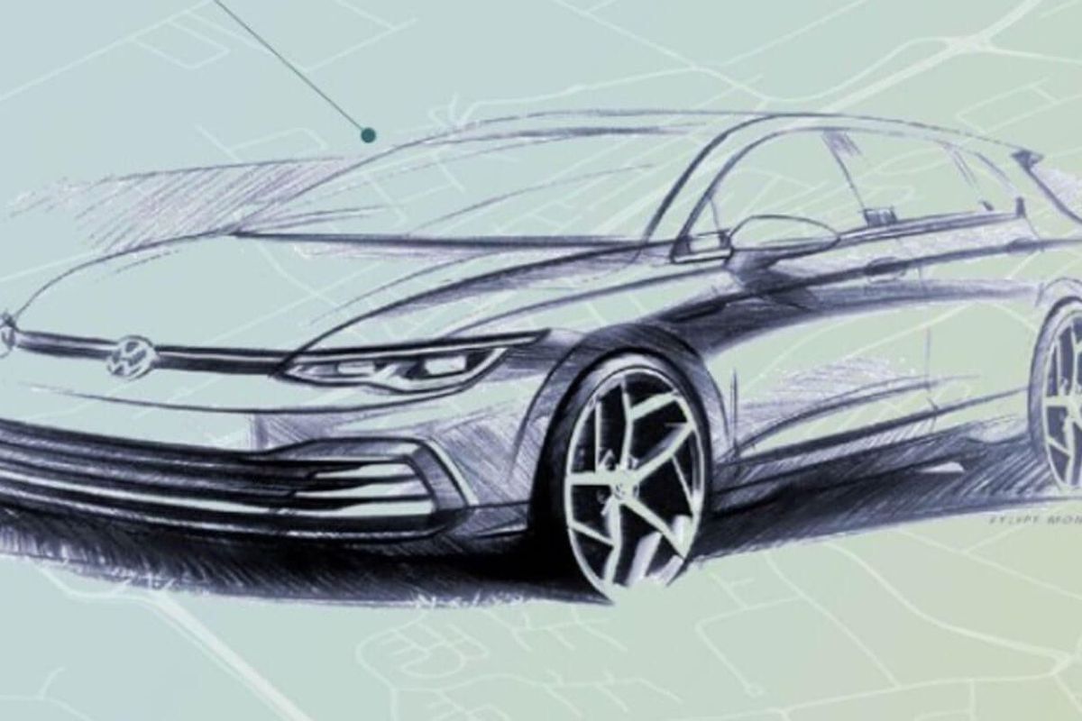 Official Volkswagen Golf 8 Sketches Released