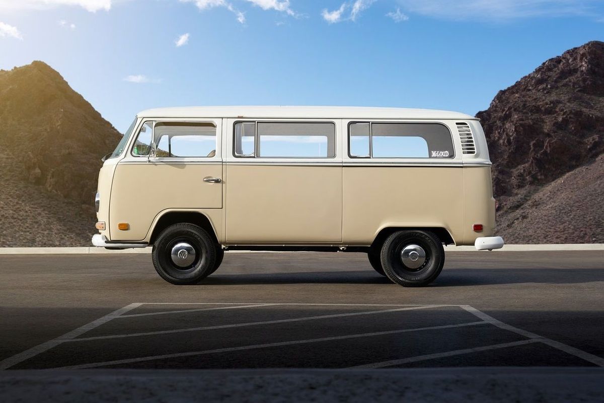 Classic 1972 VW Type 2 Bus Goes Electric