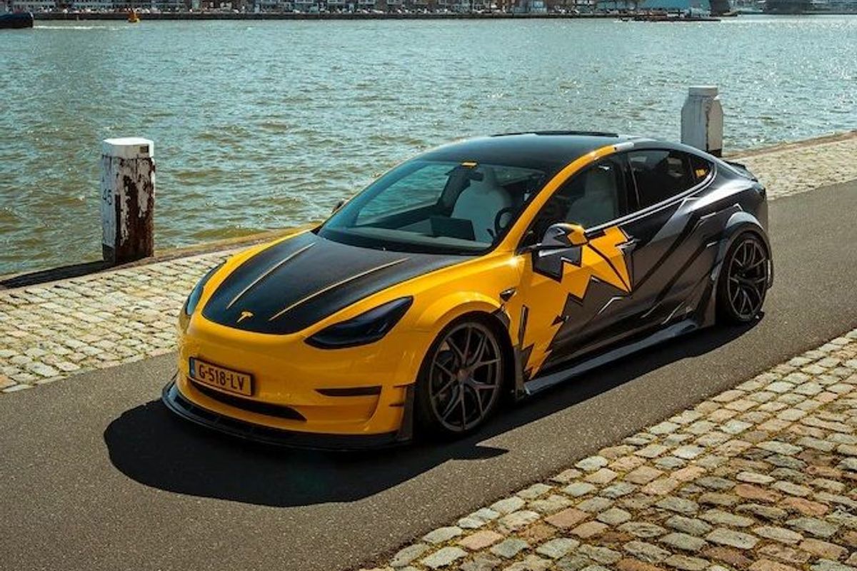 Track-Ready Tuned Tesla Model 3 Revealed