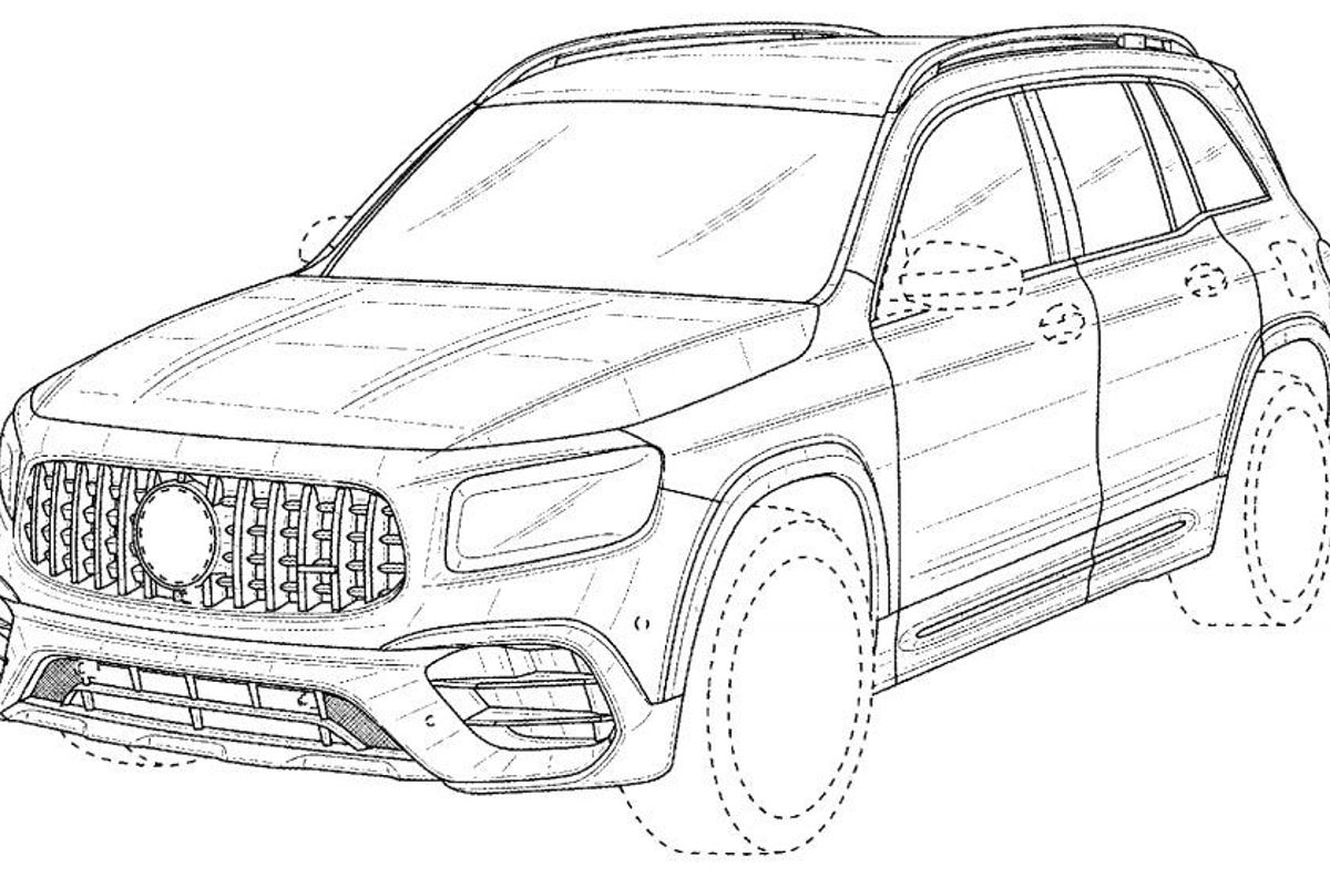 GLB 45 AMG leaked in sketches