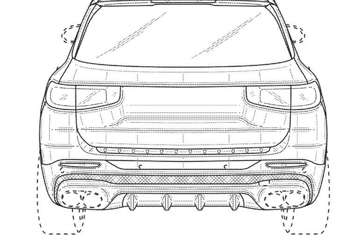 GLB 45 AMG leaked in sketches