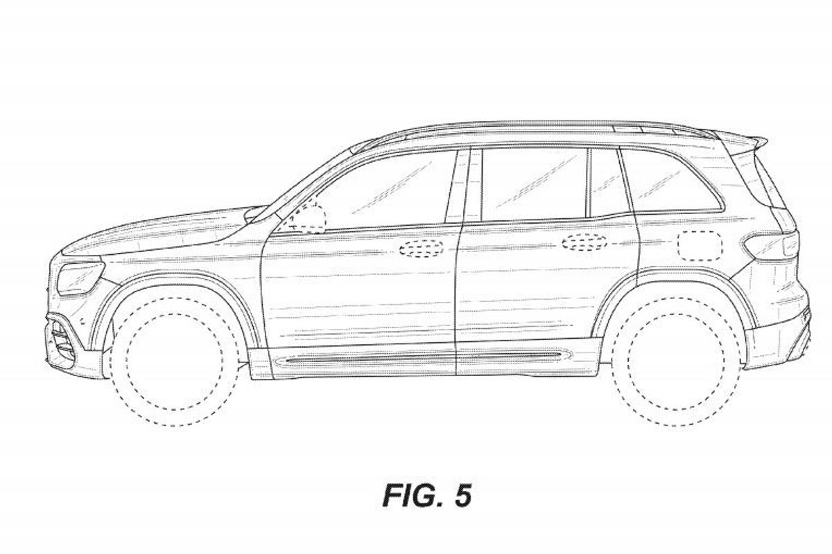 GLB 45 AMG leaked in sketches