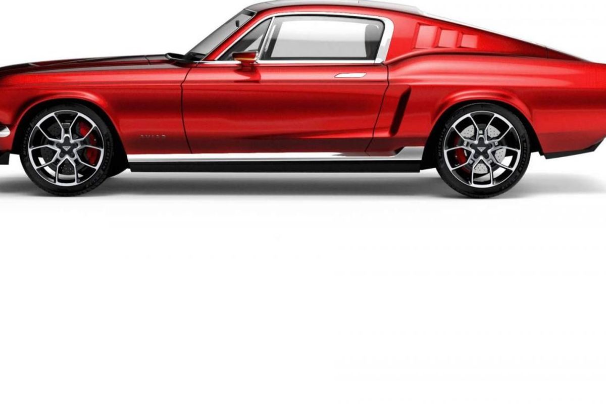 Aviar R67 is a Russian Electric Tesla Ford Mustang