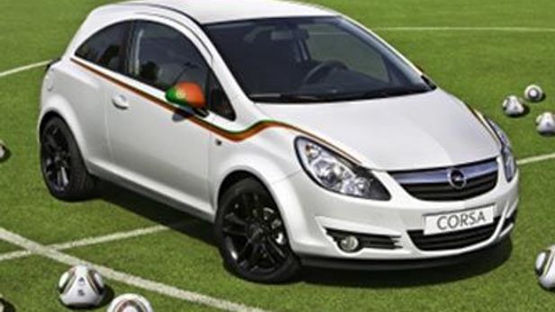 Opel Corsa stickers supports World Cup