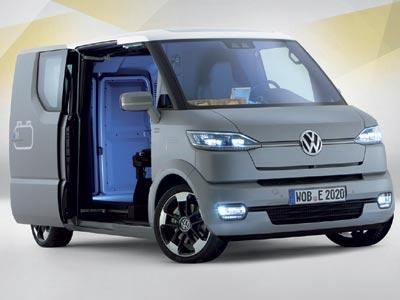 Volkswagen eT concept van makes perfect delivery