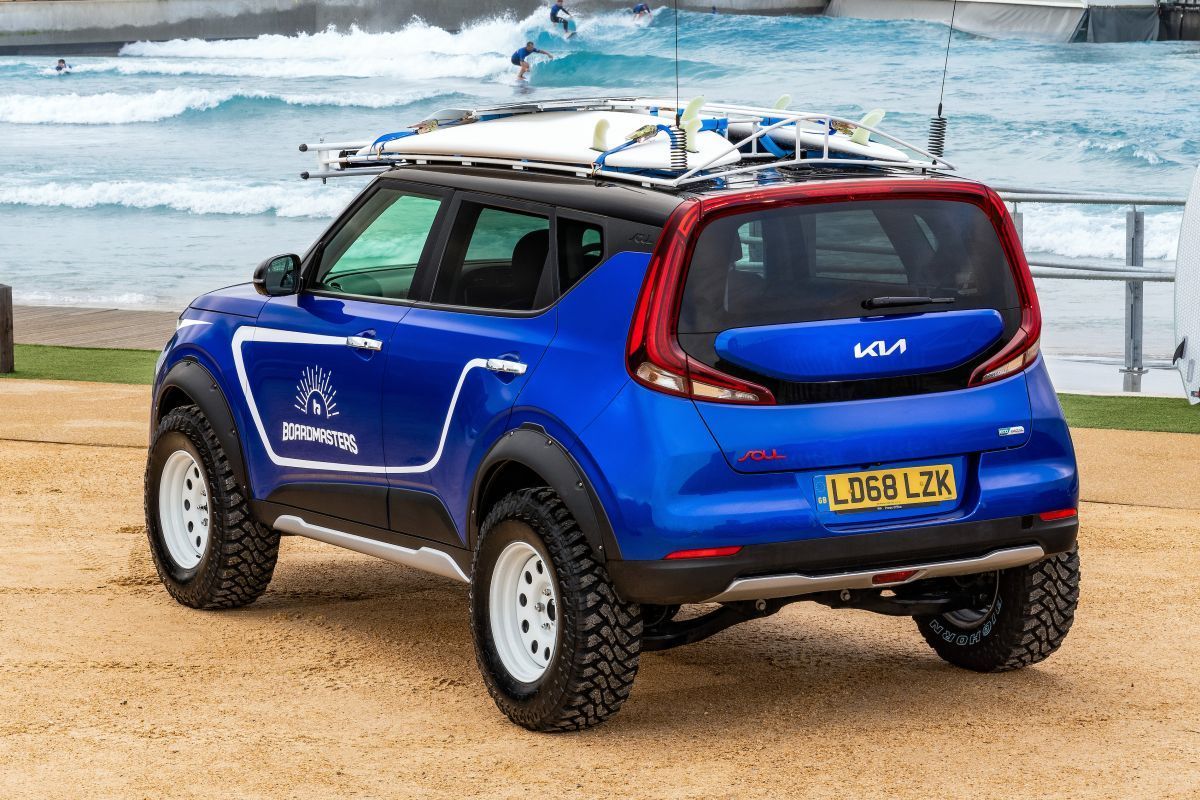 Kia Soul becomes an EV surfmobile