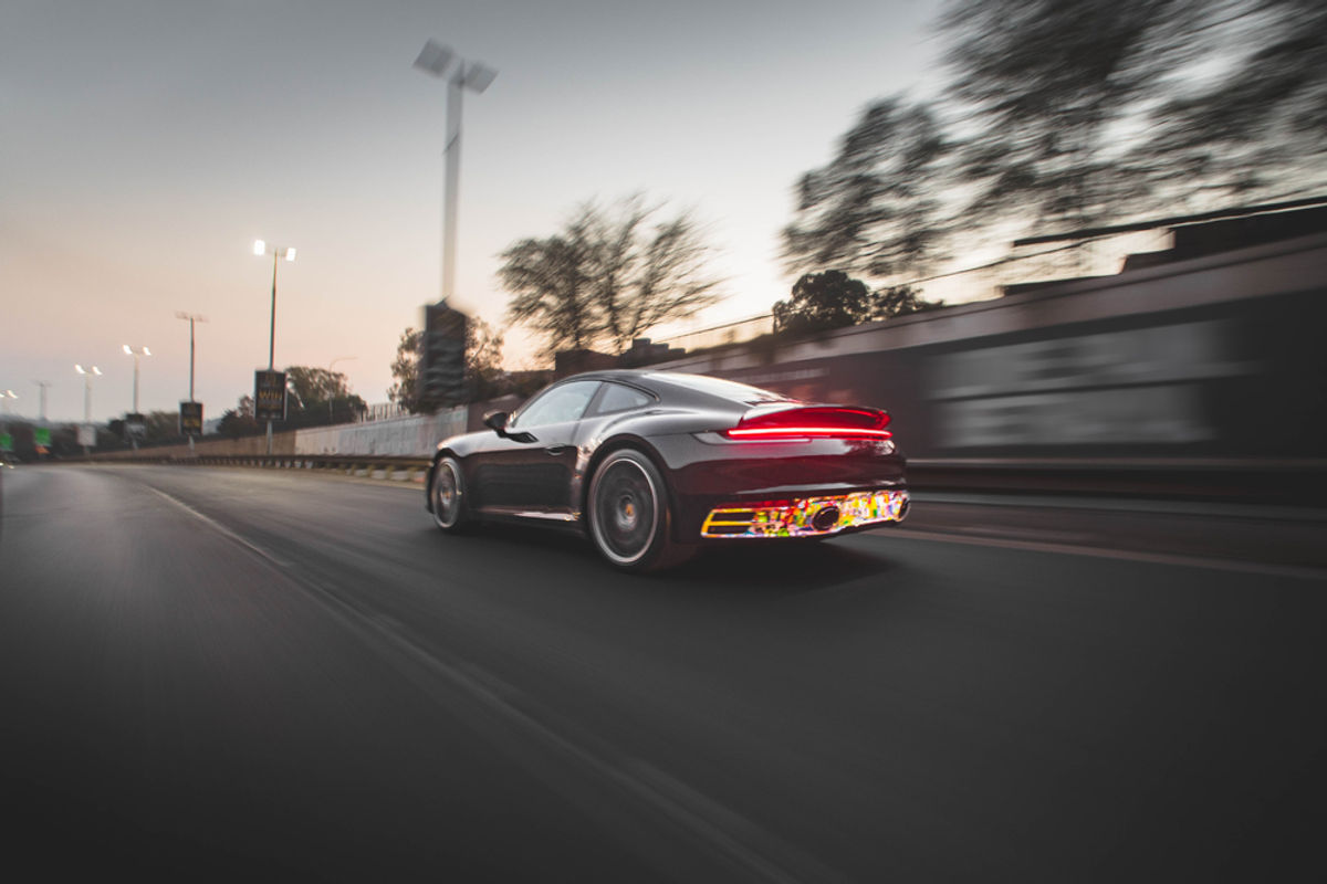 Another South African "art car", but this time it's a Porsche!