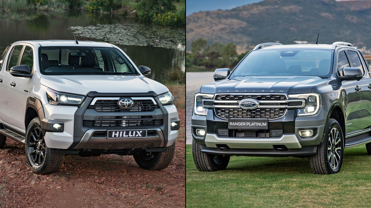 Hilux vs Ranger in May 2024: single-, extended- & double-cab sales