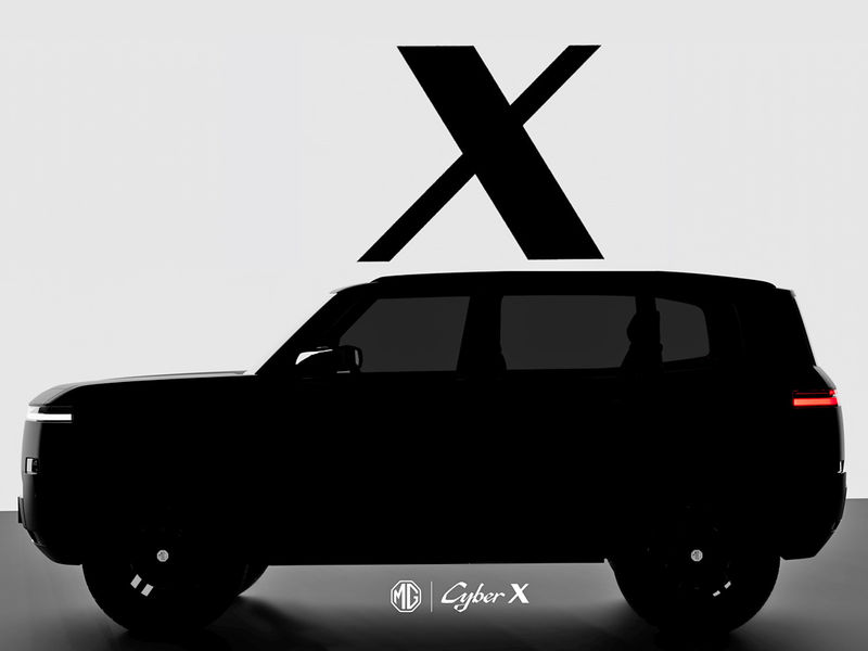 New MG Cyber X teasers preview boxy SUV