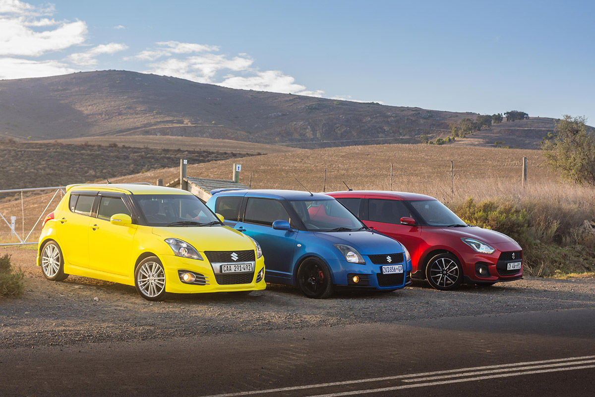 Suzuki Swift Sport (1st-, 2nd- & 3rd-gen): Classic Comparison