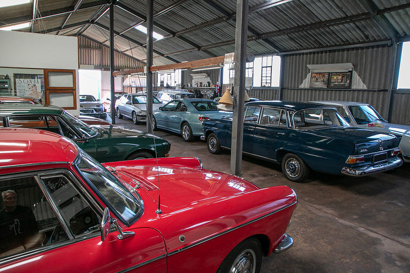 Film producer Cobus van den Berg's car collection