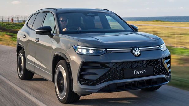 How well did the new VW Tayron sell in its 1st full month?